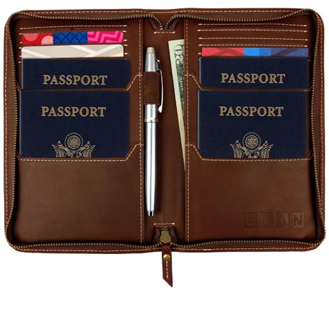Leather Travel Wallet And Passport Holder Excello Global Brands