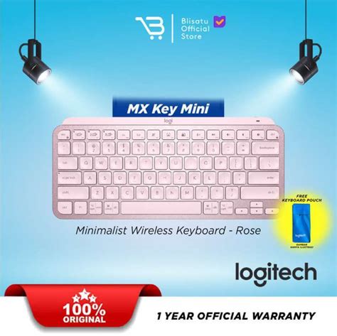 Promo Logitech Mx Keys Mini Wireless Illuminated Keyboard Rose Diskon