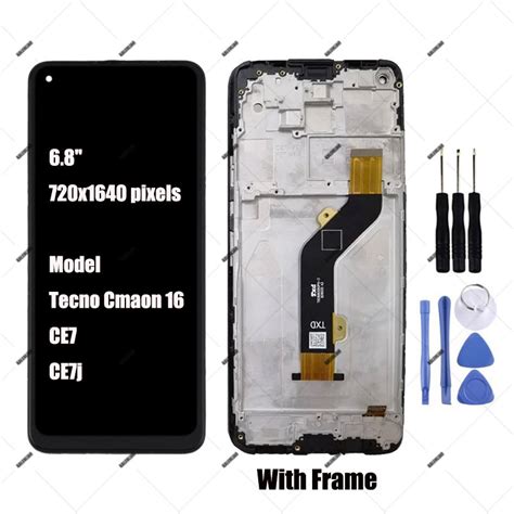 For Tecno Camon 16 Ce7 Ce7j Ce9h Lcd Display Touch Screen Digitizer 6 8 Shopee Philippines