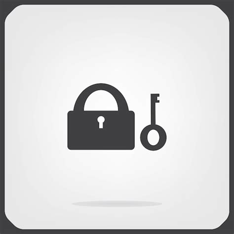 Símbolo De Bloqueio Ilustração Vetorial Em Fundo Azul Eps 10 Vetor Premium