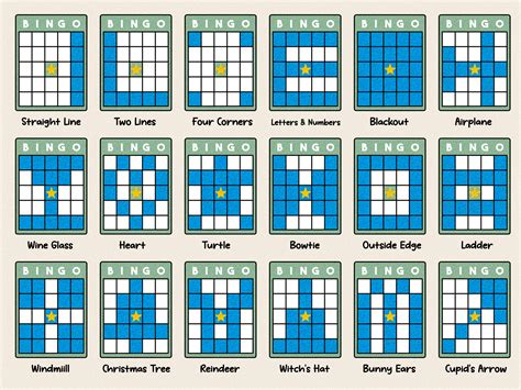 20 Bingo Patterns Basic Fun And Unique Options