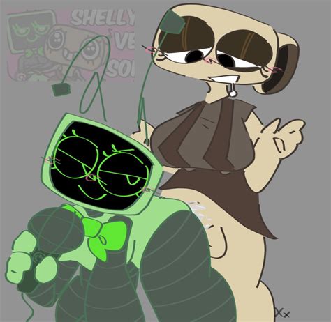 Rule 34 1futa 1girls 2d 2d Artwork 2d Artwork Blush Bowtie Cum Dandys World Drooling Female