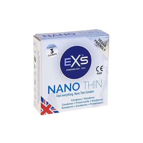 Ультратонкие презервативы EXS nano thin ultra, веганские, 3 шт. цена ...