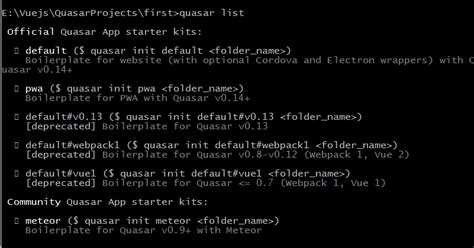 Dimensi Tutupbotol Creating New Quasar Project Using Windows 7