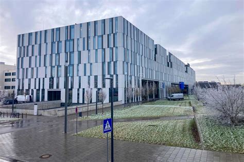 Frosty Morning In Campus Of Munich Garching Technical University Editorial Photography Image