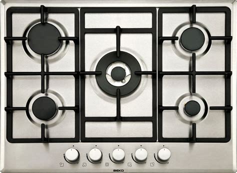 Gas Cooktop Himw75225 Beko 5 Burner Built In With Knobs
