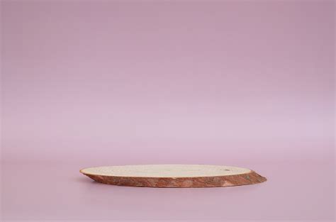 모형 전면 보기에 대 한 파스텔 배경에 톱나무에서 타원형 실린더 빈 나무 기하학적 연단 화장품 및 상품을 위한 트렌디한 제품 스탠드 디스플레이 쇼케이스 3차원 형태에 대한