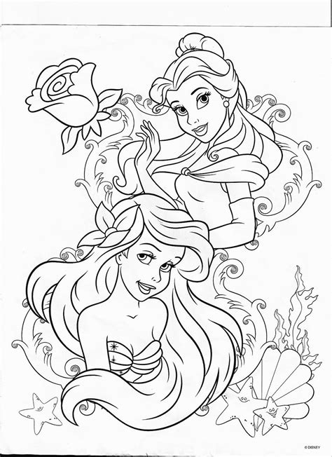 Ariel Coloring Page Belle Coloring Pages Frozen Coloring Pages My Xxx