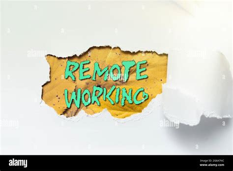 handwriting text remote working word written on style that allows