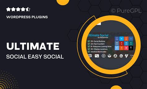 Download Ultimate Social Easy Social Share Buttons And Fan Counters