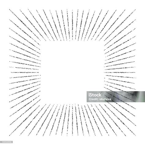 레트로 선버스트 점선 프레임 흑백 햇빛 광선이 사각형입니다 빈티지 Stippled 디자인 요소 로고 라벨 배지 배너 벡터 검은색에 대한 스톡 벡터 아트 및 기타 이미지