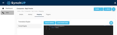Synchup Mapping Script Engine