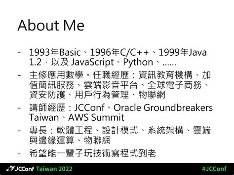 Jcconf 2022 New Features In Java 18 And 19 Ppt