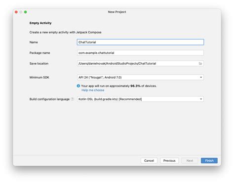 build an android chat app with compose