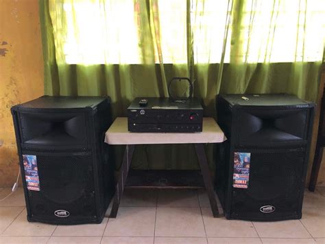 DB AUDIO SPEAKERS WITH AMPLIFIER AND REMOTE On Carousell