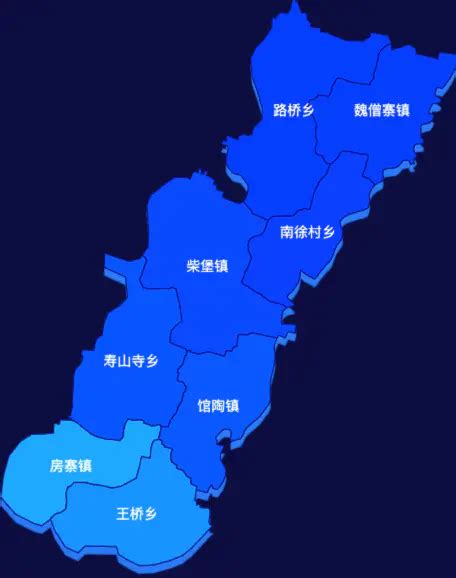 Echarts邯郸市馆陶县地图圆形波纹状气泡图代码演示 完竣世界