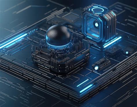 Premium Ai Image Future Technology Theme Motherboard Material