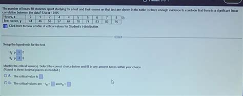 Solved Calculate The Test Statistic What Is The Conclusion The Number Course Hero