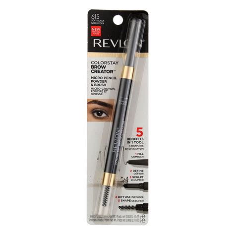 Revlon Colorstay Brow Creator Eyebrow Pencil Soft Black 1 Ea