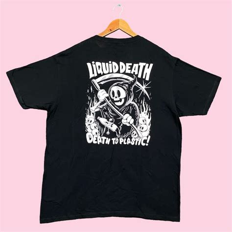 Streetwear Liquid Death Murder Your Thirst Death To Plastic Tee Xl