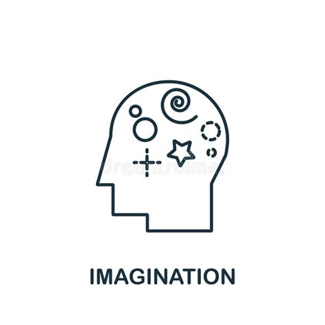 Imagination Icon Vector From Human Mind Collection Thin Line Imagination Outline Icon Vector
