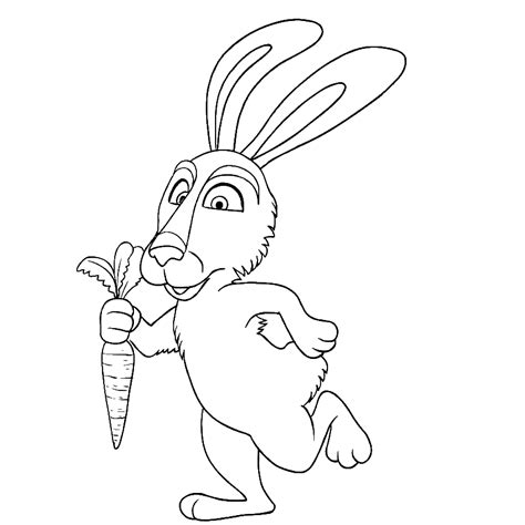 Раскраска Маша и Медведь заяц распечатать скачать раскрасить онлайн