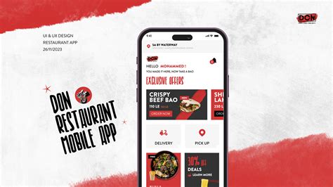 Restaurant Mobile App Ui And Ux Design Behance