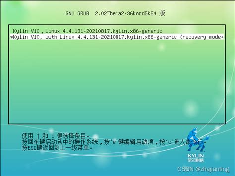麒麟桌面系统进入单用户模式修改密码 advanced options for kylin csdn博客