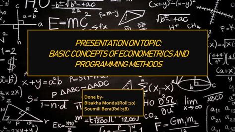 Econometrics1pptx Physics Science