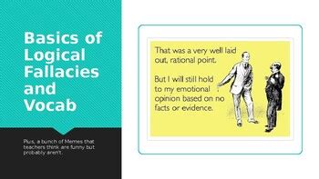 Logical Fallacies Introduction And Basics By Justin Eldon TPT