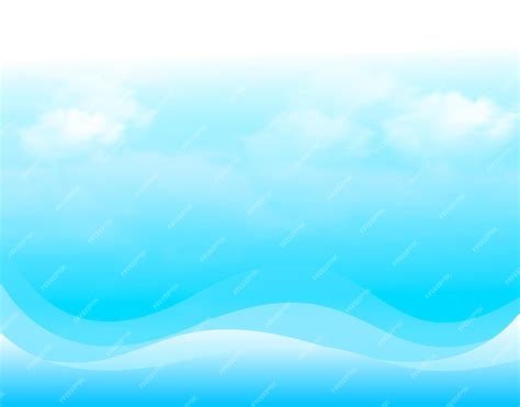 Premium Vector Blue Sky Vector Background Design Template