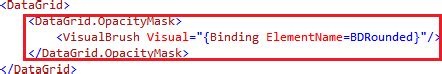 Rounded Corner Datagrid In Wpf