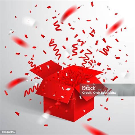빨간 선물 상자 색종이 엽니다 크리스마스와 발렌타인 배경 벡터 일러스트 레이 션 경쟁에 대한 스톡 벡터 아트 및 기타 이미지 경쟁 그림자 노랑 Istock