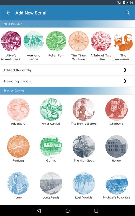 Serial Reader Read Classic Books in Daily Bits สำหรบ Android ดาวนโหลด