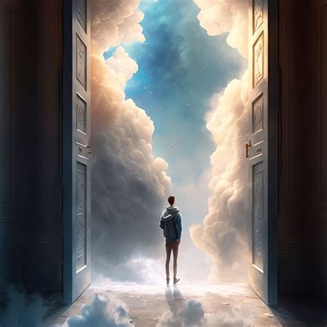 Temu｜하늘의 문 모던 캔버스 아트 프린트 118x157인치 거실 침실 사무실 주방 등을 위한 액자 없는 벽 장식 창의적인 장식 포스터