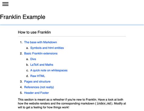 Template Not Applied To Site Generated By Franklinjl General Usage Julia Programming Language