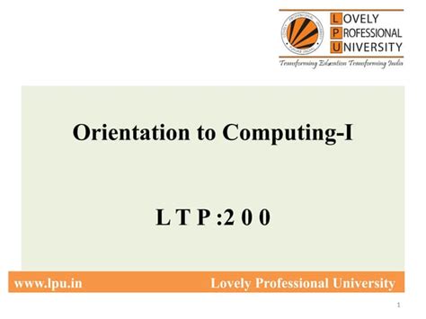 Unit2cse111pptx Computer Orientation Project Ppt