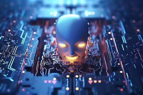 Premium Ai Image Futuristic Microchip Processor Quantum Computer Big