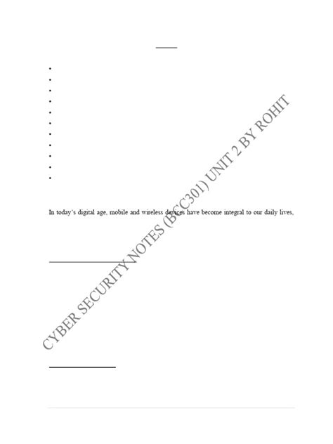 Cyber Security Unit 2 Notes Pdf Computer Security Security