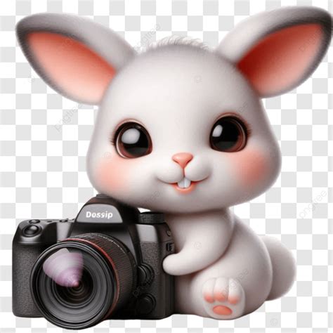 카메라를 들고 있는 매력적인 토끼 카메라를 들고 있는 매력적인 토끼 유쾌하고 사랑스러운 방식으로 즐거운 순간을 포착할 준비가 되어 있습니다 만화 Png 일러스트 및