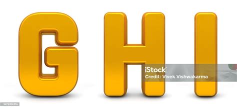흰색 배경에 격리된 황금 알파벳 3d 골드 3d 글꼴 Ghi 3d 황금 문자입니다 알파벳 글꼴 3d3d 렌더링 0명에 대한 스톡 사진 및 기타 이미지 Istock