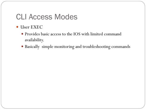 Ppt Cisco Ios Cli Command Line Interface Powerpoint Presentation