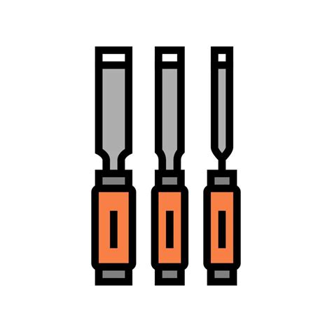 Chisel Carpenter Tools Color Icon Vector Illustration 10299920 Vector Art At Vecteezy