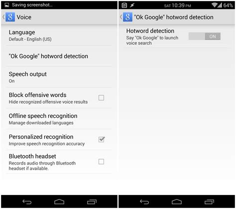 How To Disable The Ok Google Hotword Detection On Nexus And Other