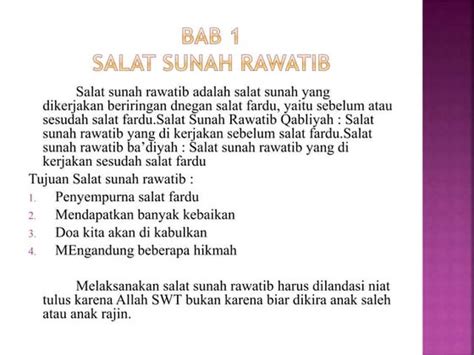 Fiqh Kelas 3 Shalat Sunah Rawatib Pptx