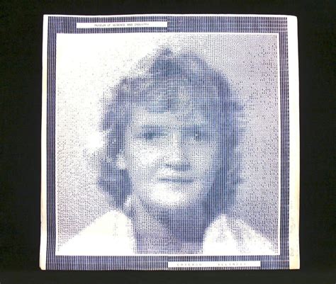 Computer Dot Matrix Portrait Created At The Museum Of Science And Industry In Chicago Illinois