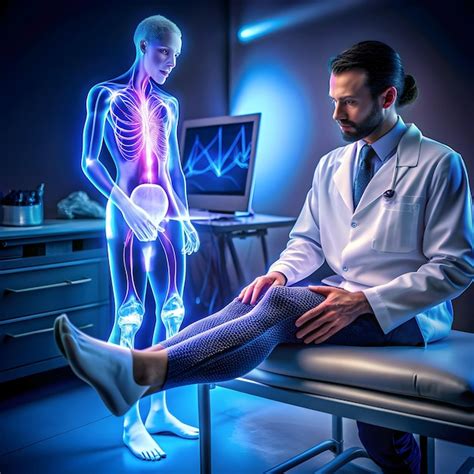 Leg Ultrasound With Holographic Overlay Radiology Premium Ai