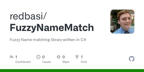 Github Redbasifuzzynamematch Fuzzy Name Matching Library Written In C