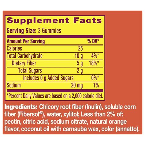 Metamucil Fiber Supplement Gummies Sugar Free Orange Flavor 72 Ct Shipt